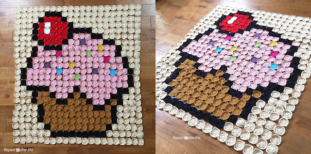 Pixel Square Blanket: The Layout and Joining - Repeat Crafter Me