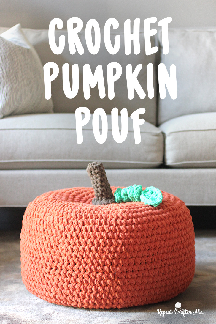 Crochet Pumpkin Pouf and Apple Pouf Pattern from Yarnspirations ...