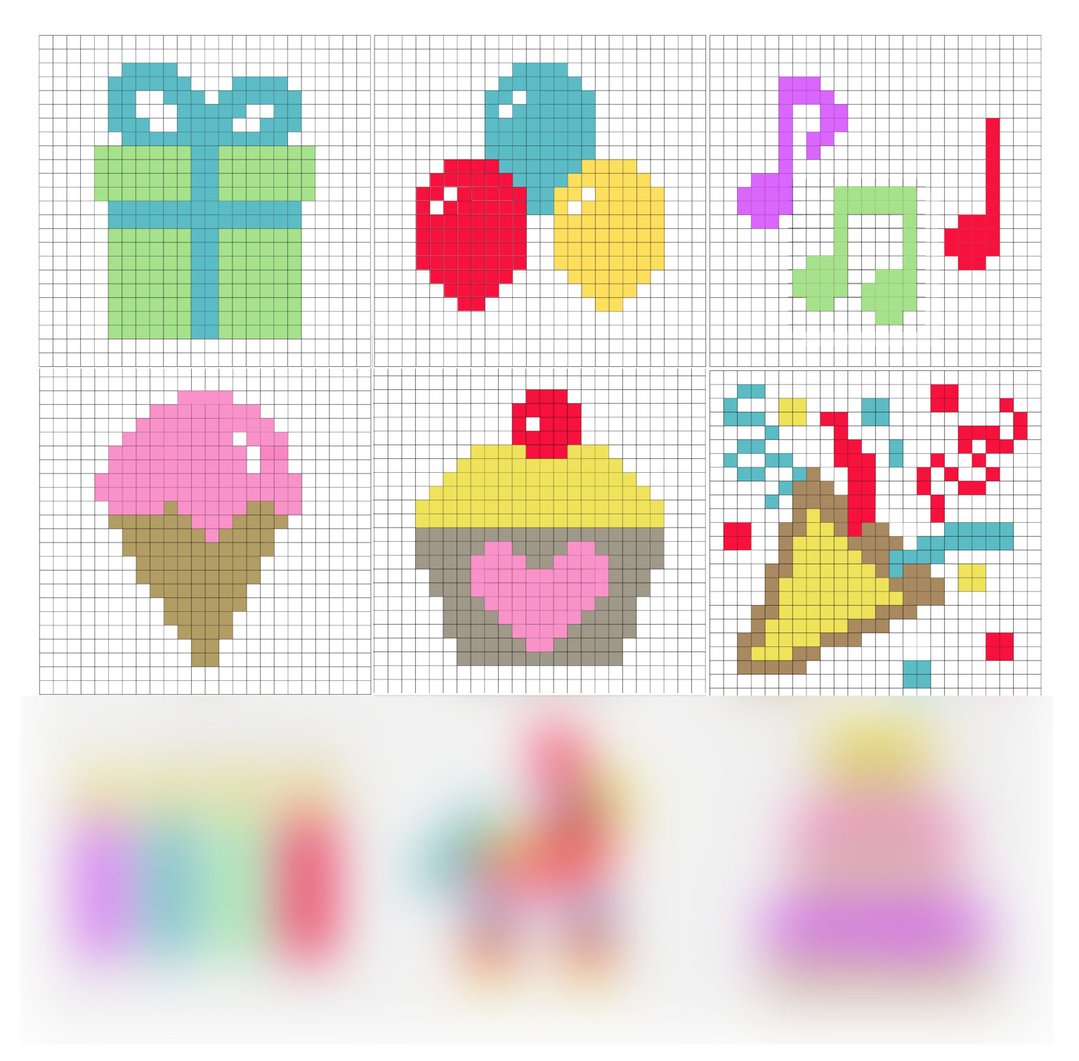 Party Popper Crochet C2C Square - Repeat Crafter Me