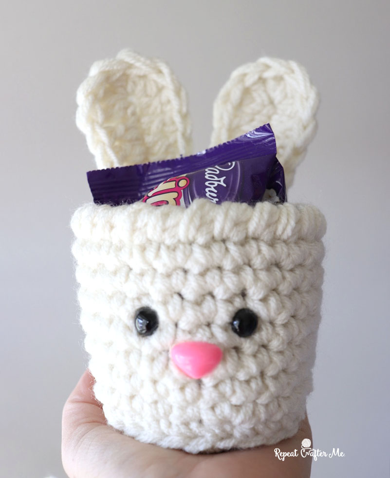 Bunny Crochet Cups - Repeat Crafter Me
