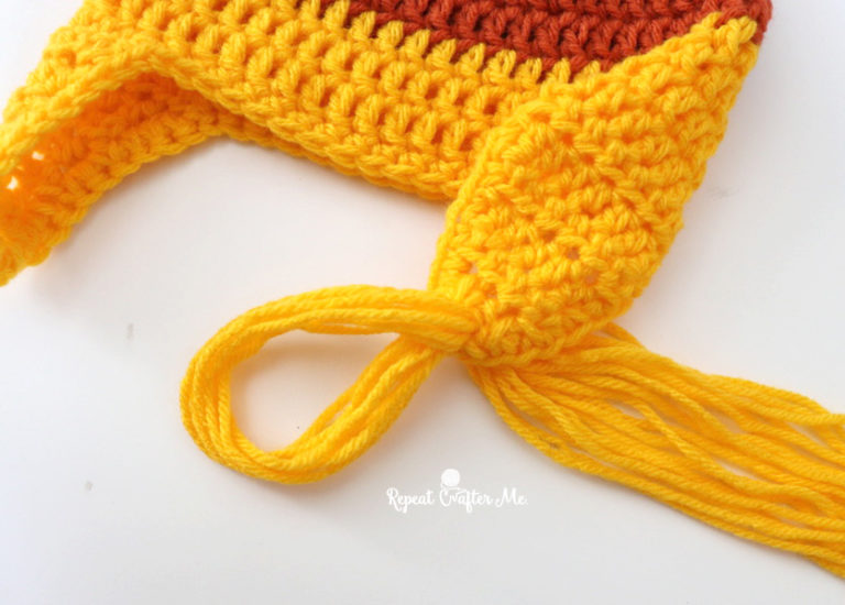 Candy Corn Crochet Hats - Repeat Crafter Me