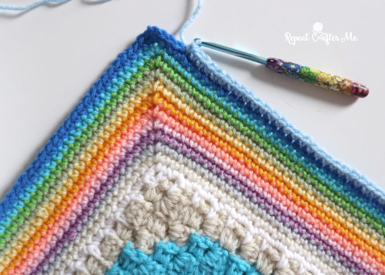 Crocheting a Border on a C2C Blanket - Repeat Crafter Me