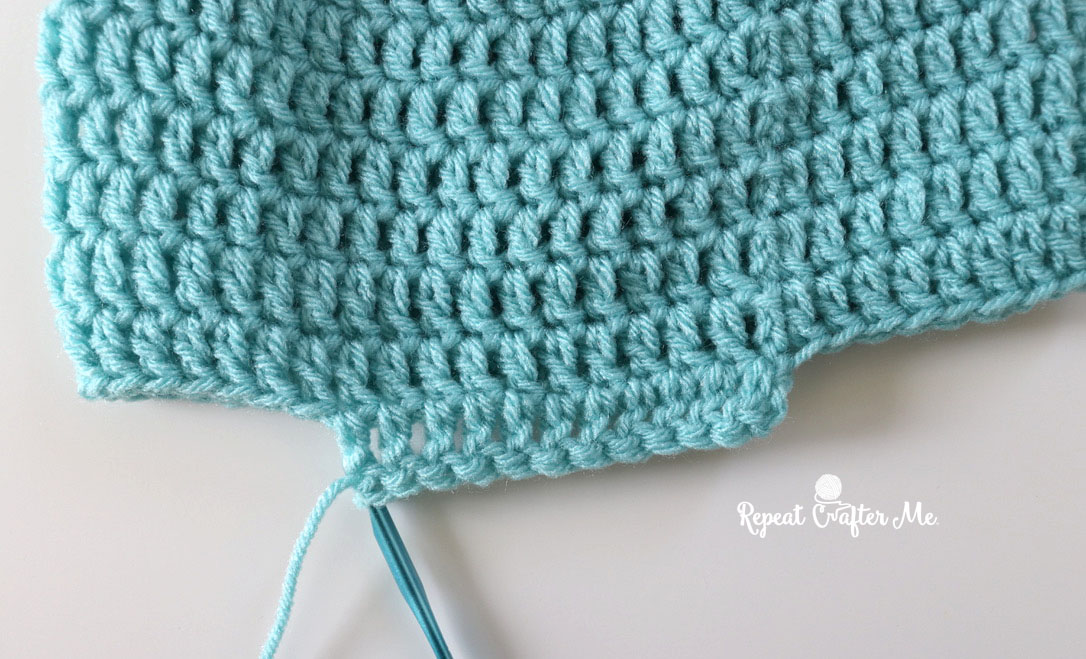 Crochet Folded Cuff Brim Beanie - Repeat Crafter Me