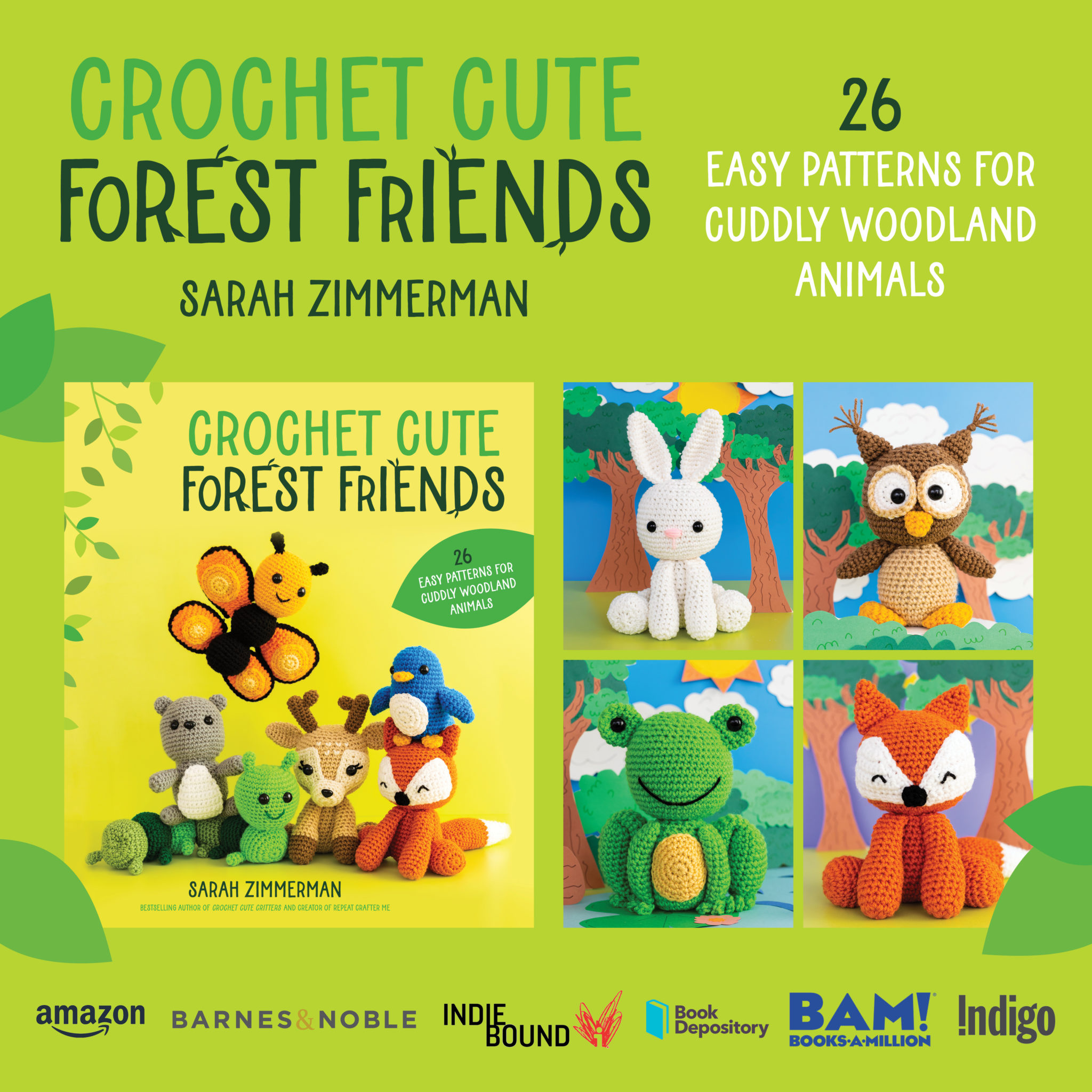 Crochet Cute Forest Friends Book - Repeat Crafter Me