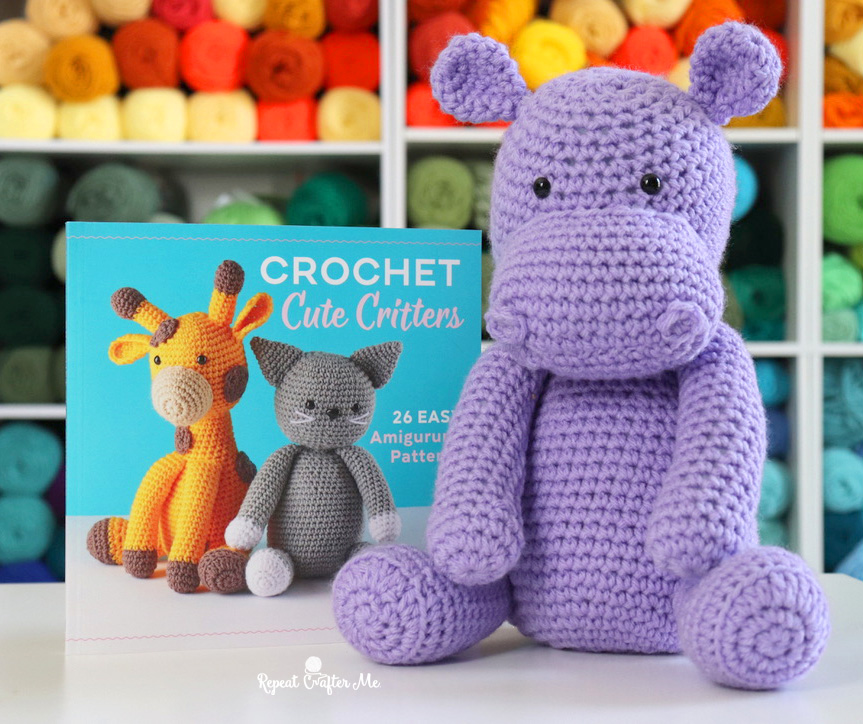 Hippo Crochet Square - Repeat Crafter Me