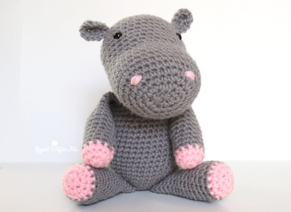 Crochet Hippopotamus Patterns - Repeat Crafter Me