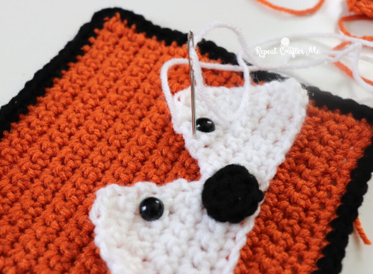 Fox Crochet Square - Repeat Crafter Me