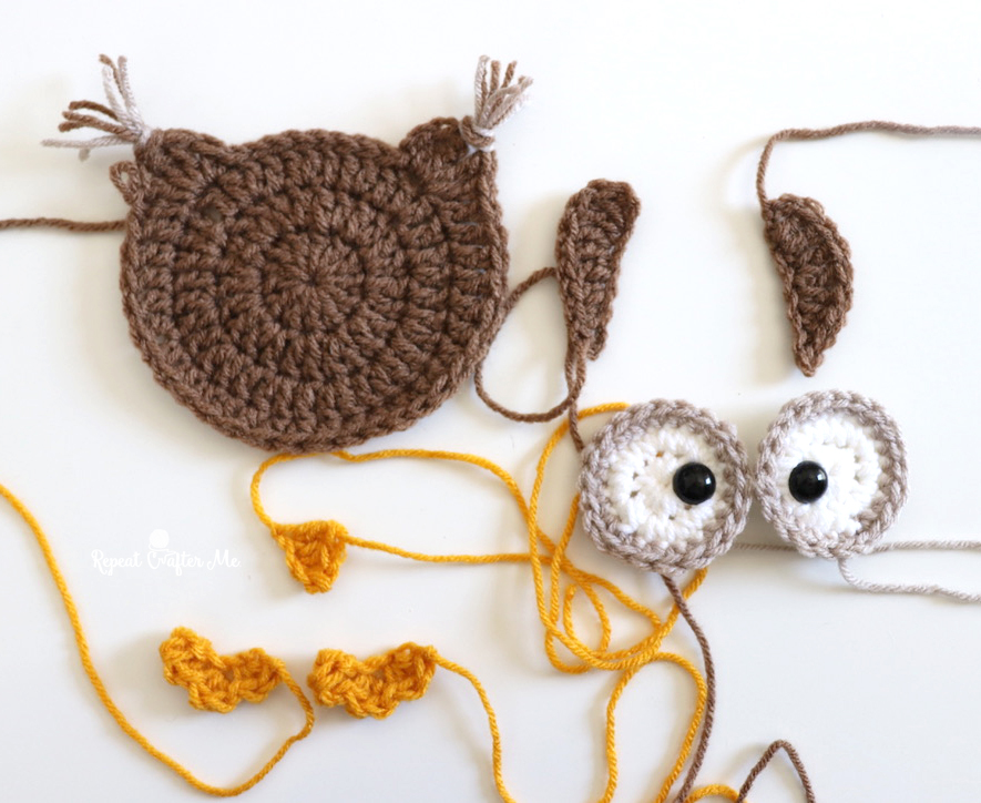 Owl Crochet Square - Repeat Crafter Me