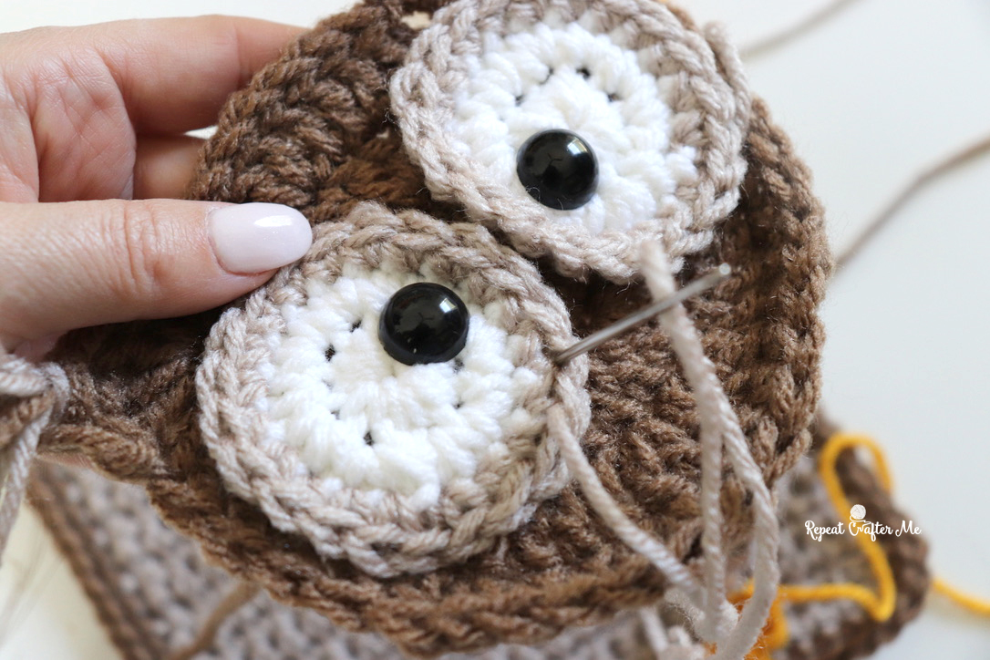 Owl Crochet Square - Repeat Crafter Me