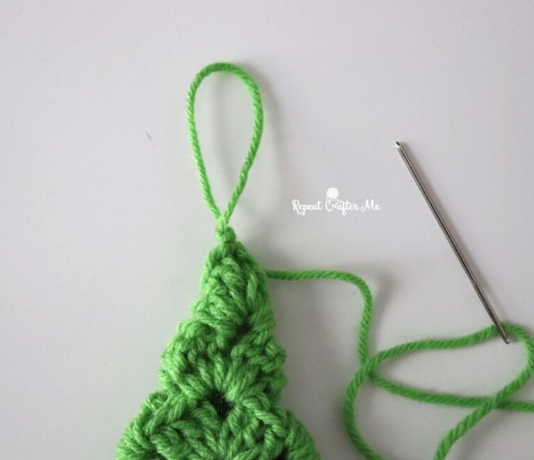 Crochet Granny Square Evergreen Trees - Repeat Crafter Me