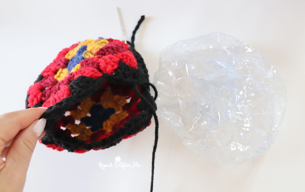 Crochet Granny Square Ornament Ball Baubles - Repeat Crafter Me