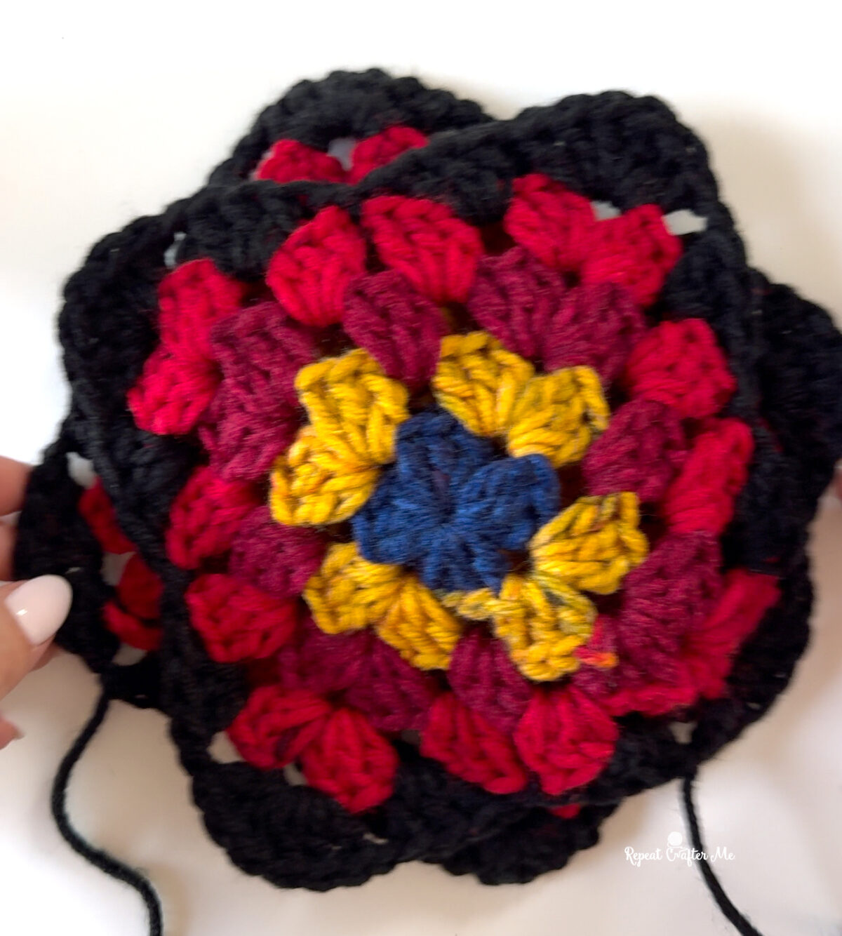 Crochet Granny Square Ornament Ball Baubles - Repeat Crafter Me