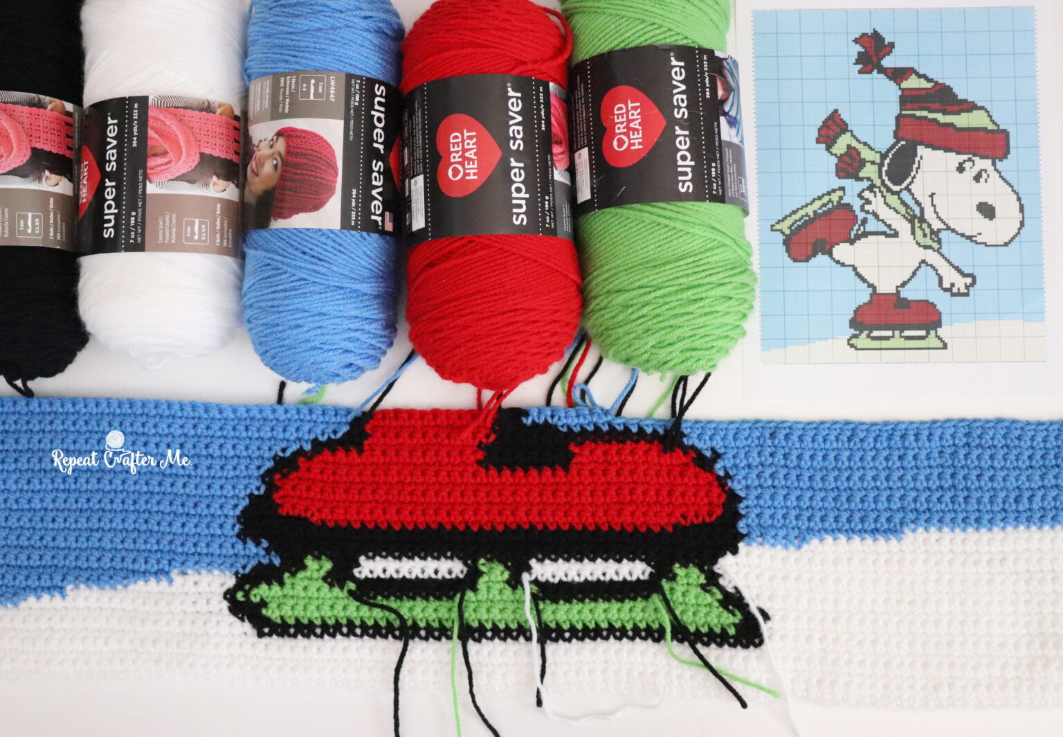 5 Free Snoopy Crochet Projects and Patterns - Repeat Crafter Me