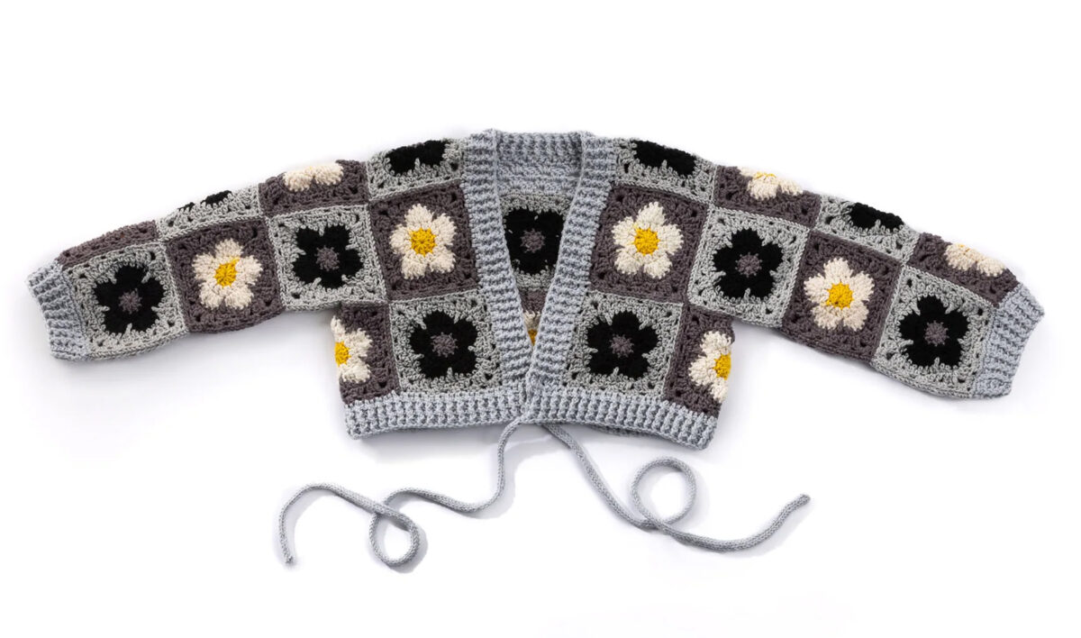 Crochet Flower Power Wrap Cardigan - Repeat Crafter Me