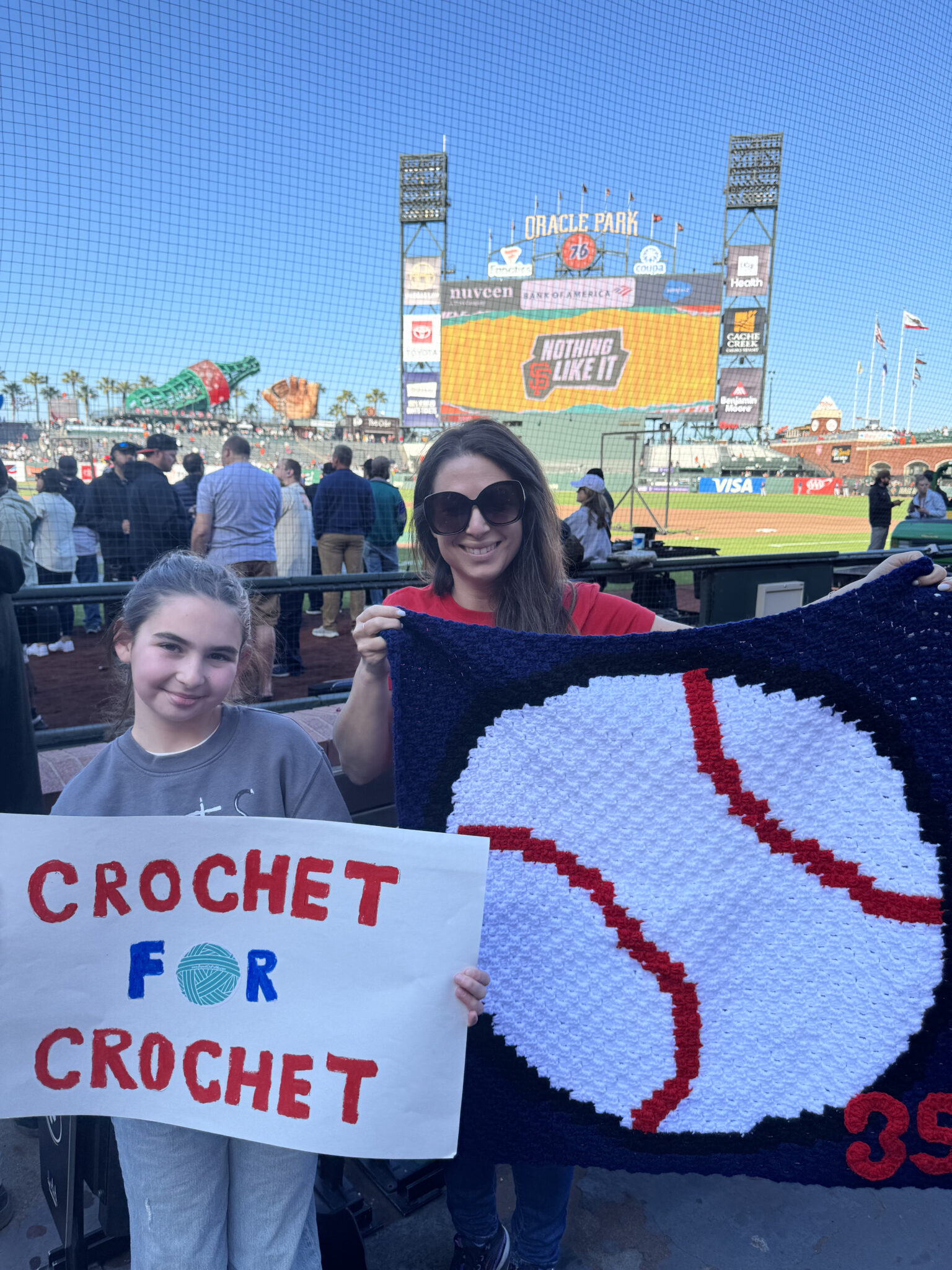 Crochet Corner-to-Corner Baseball Blanket - Repeat Crafter Me