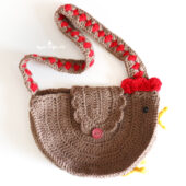 Red Heart Crochet Chicken Bag Pattern - Repeat Crafter Me
