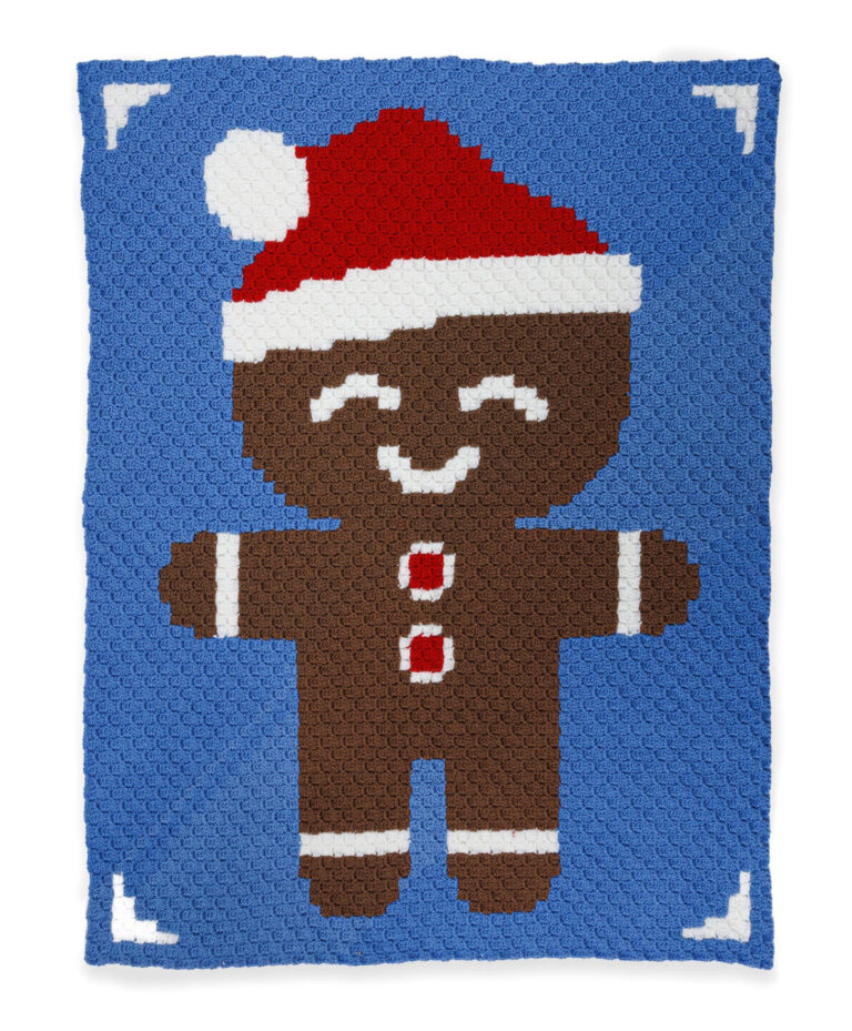 Gingerbread Friend Crochet Blanket Pattern - Repeat Crafter Me
