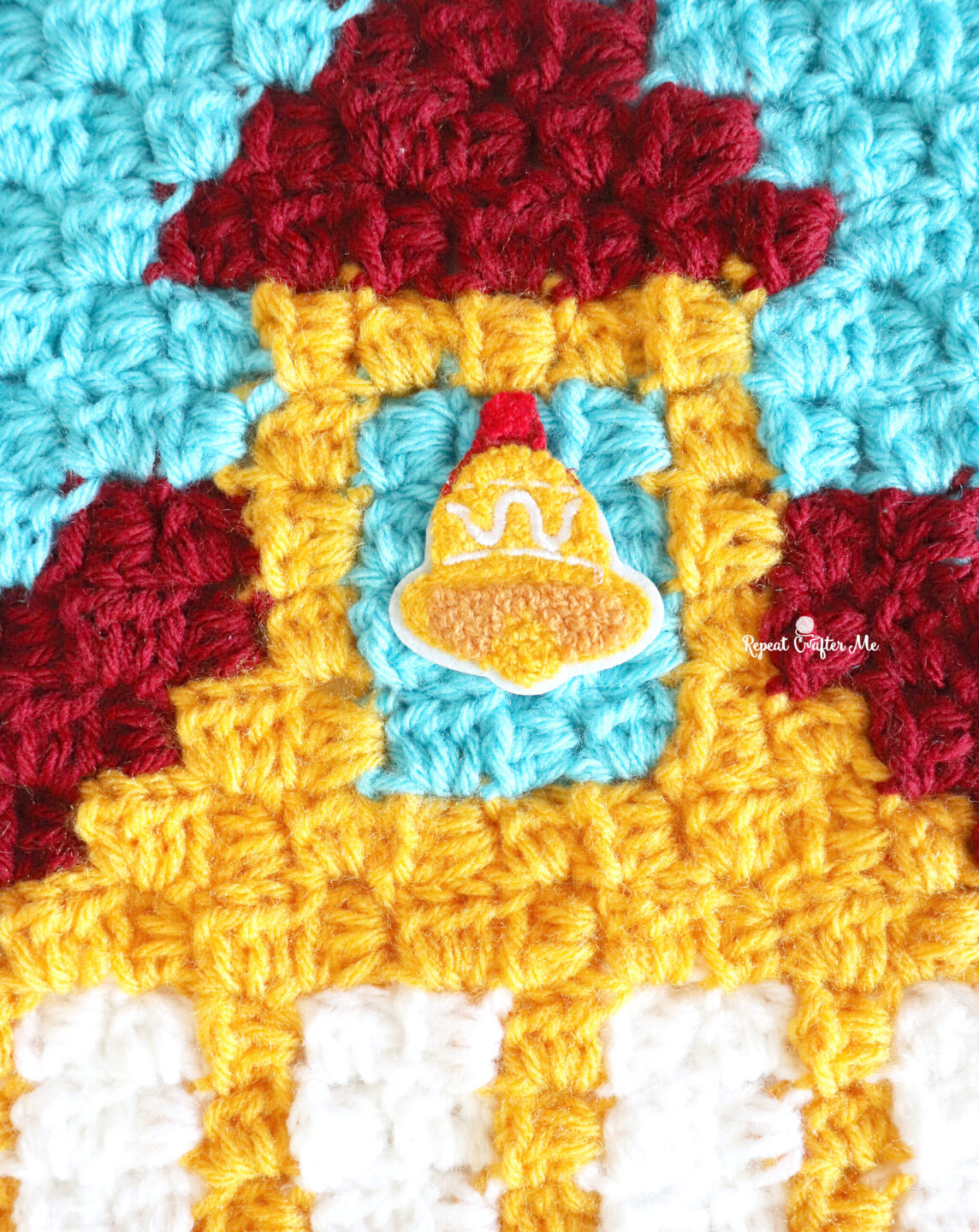 School House – House Blanket CAL Square 8 - Repeat Crafter Me