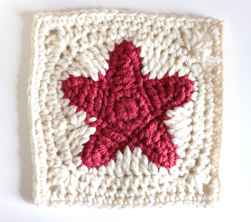 Crochet Star Squares - Repeat Crafter Me