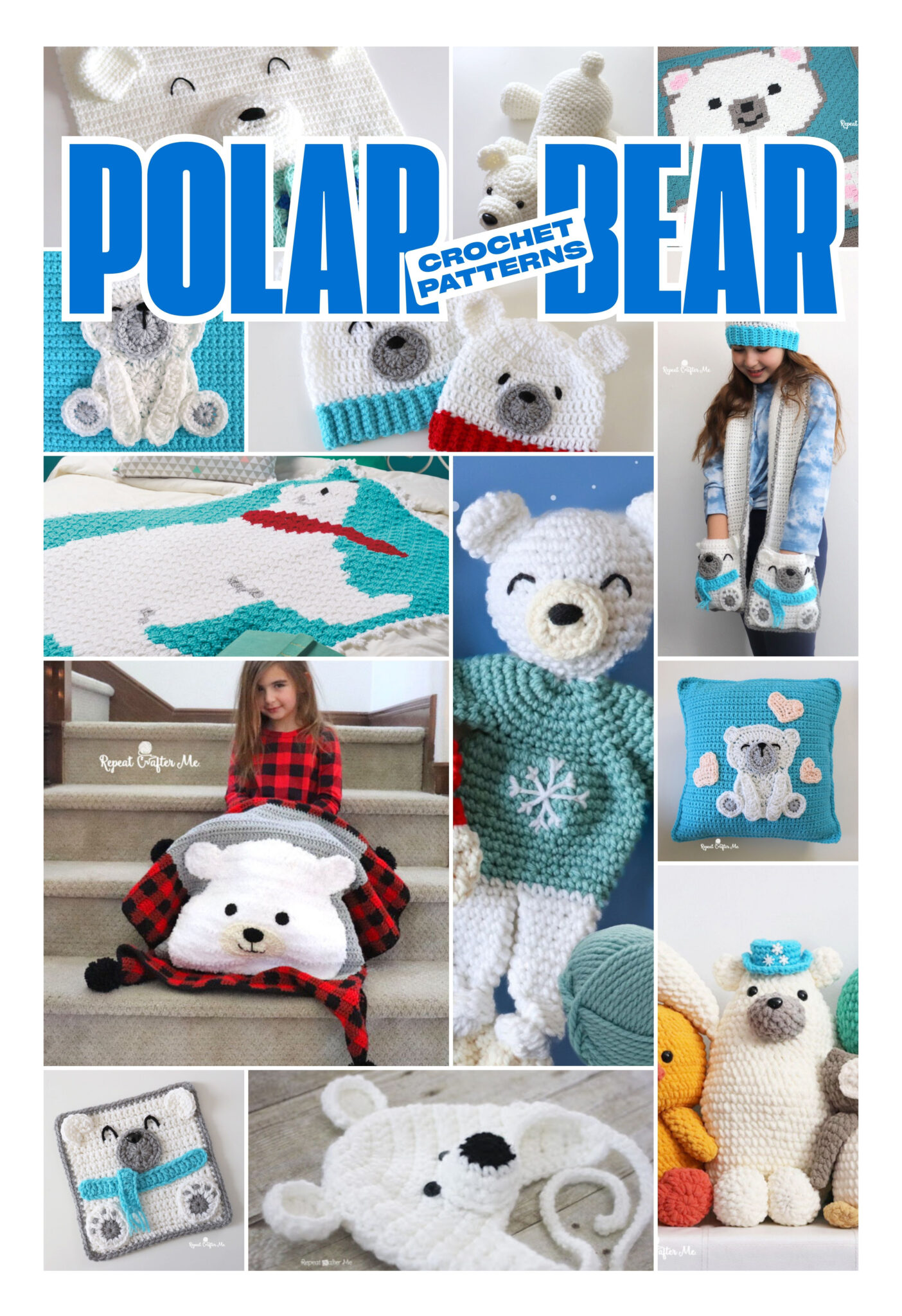 Crochet Polar Bear Pattern Round-Up! - Repeat Crafter Me