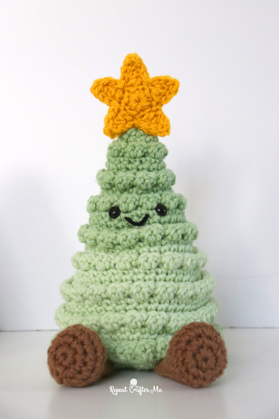 Crochet Ombre Tree Plushie - Repeat Crafter Me
