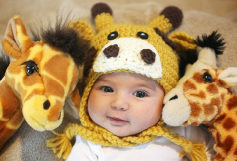 Giraffe Crochet Hat Pattern